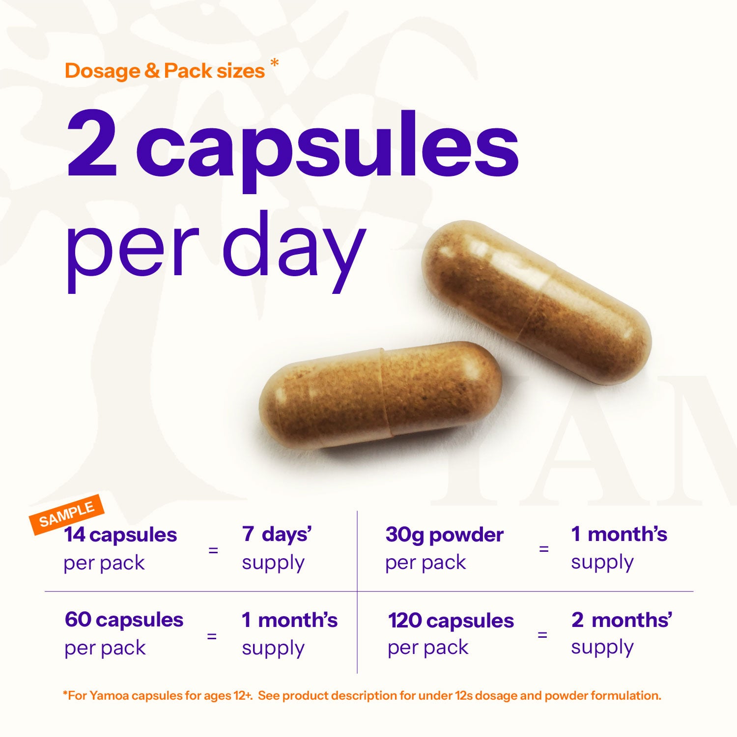 Yamoa™ Powder & Capsules Food Supplement for Natural Respiratory ...